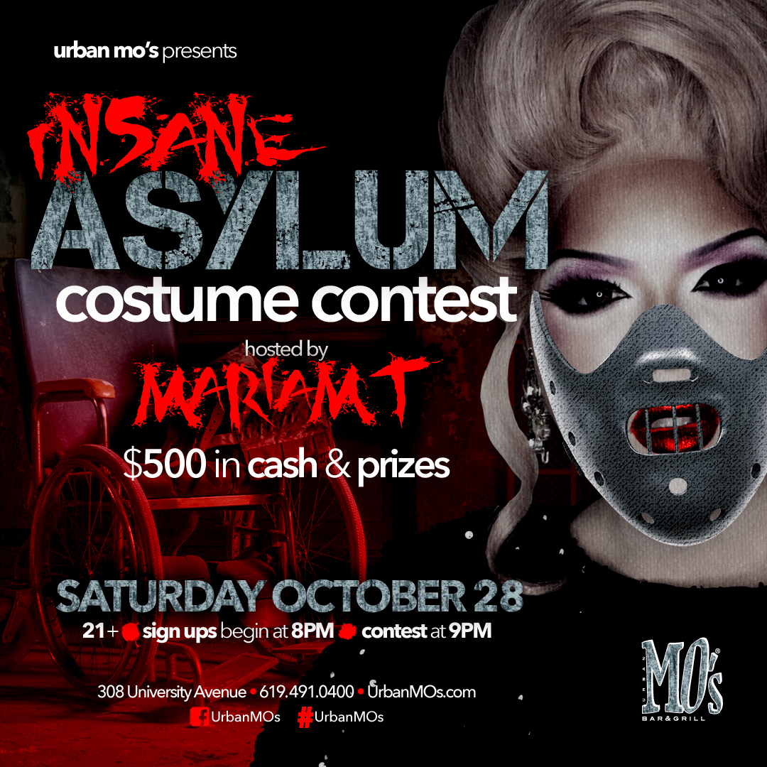InsaneAsylum_CostumeContest_1080x1080 - Urban MO's Bar & Grill