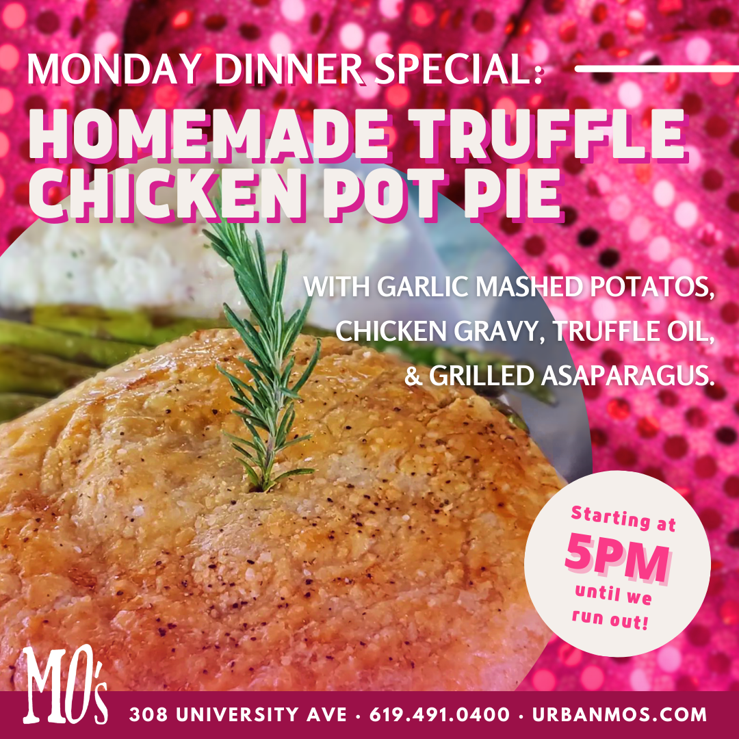 Truffle Chicken Pot Pie - Urban MO's Bar & Grill