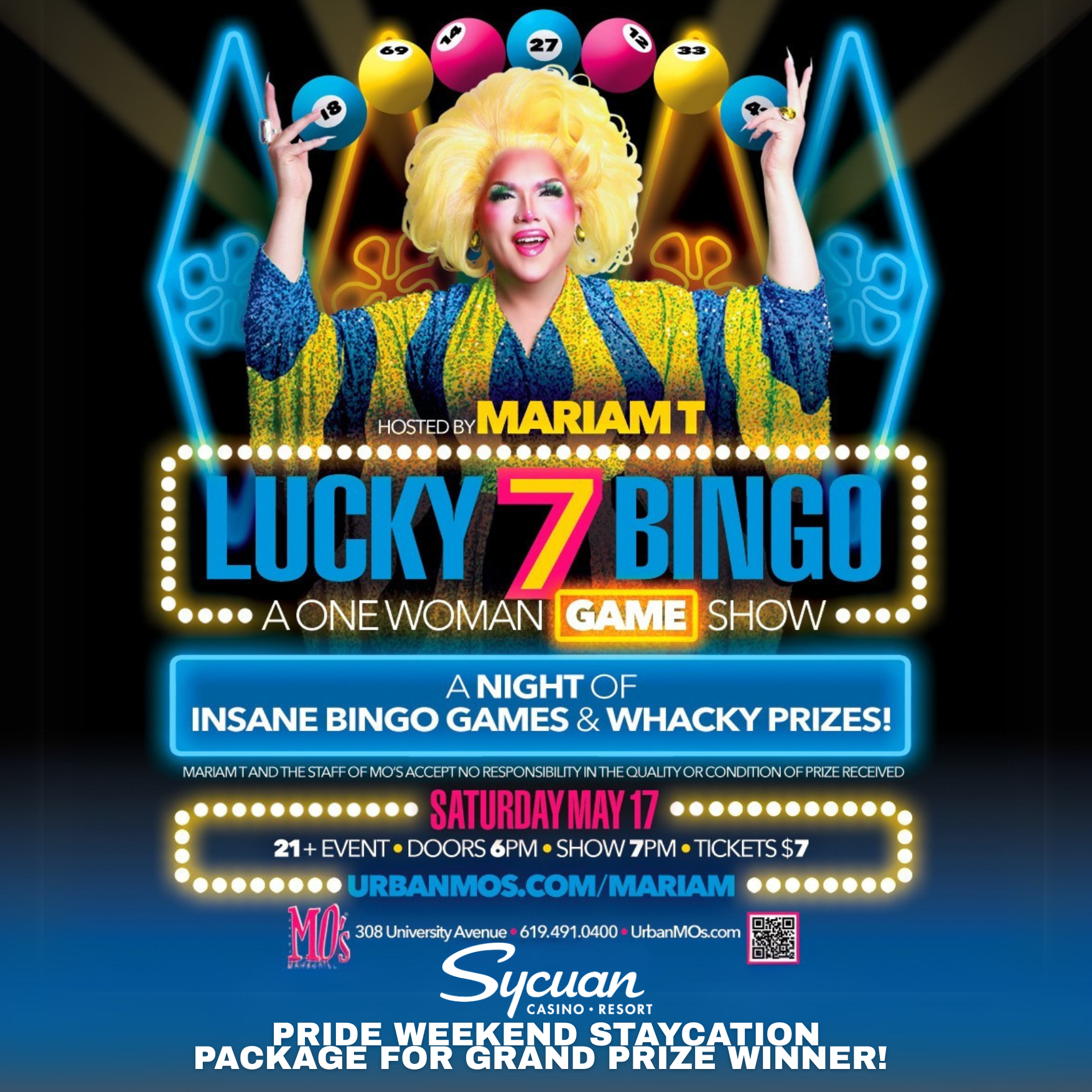 LUCKY 7 BINGO - Urban MO's Bar & Grill